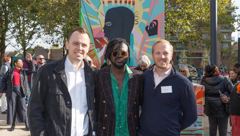 New art sculpture unveiled at opening of public plaza at Acton Gardens ...