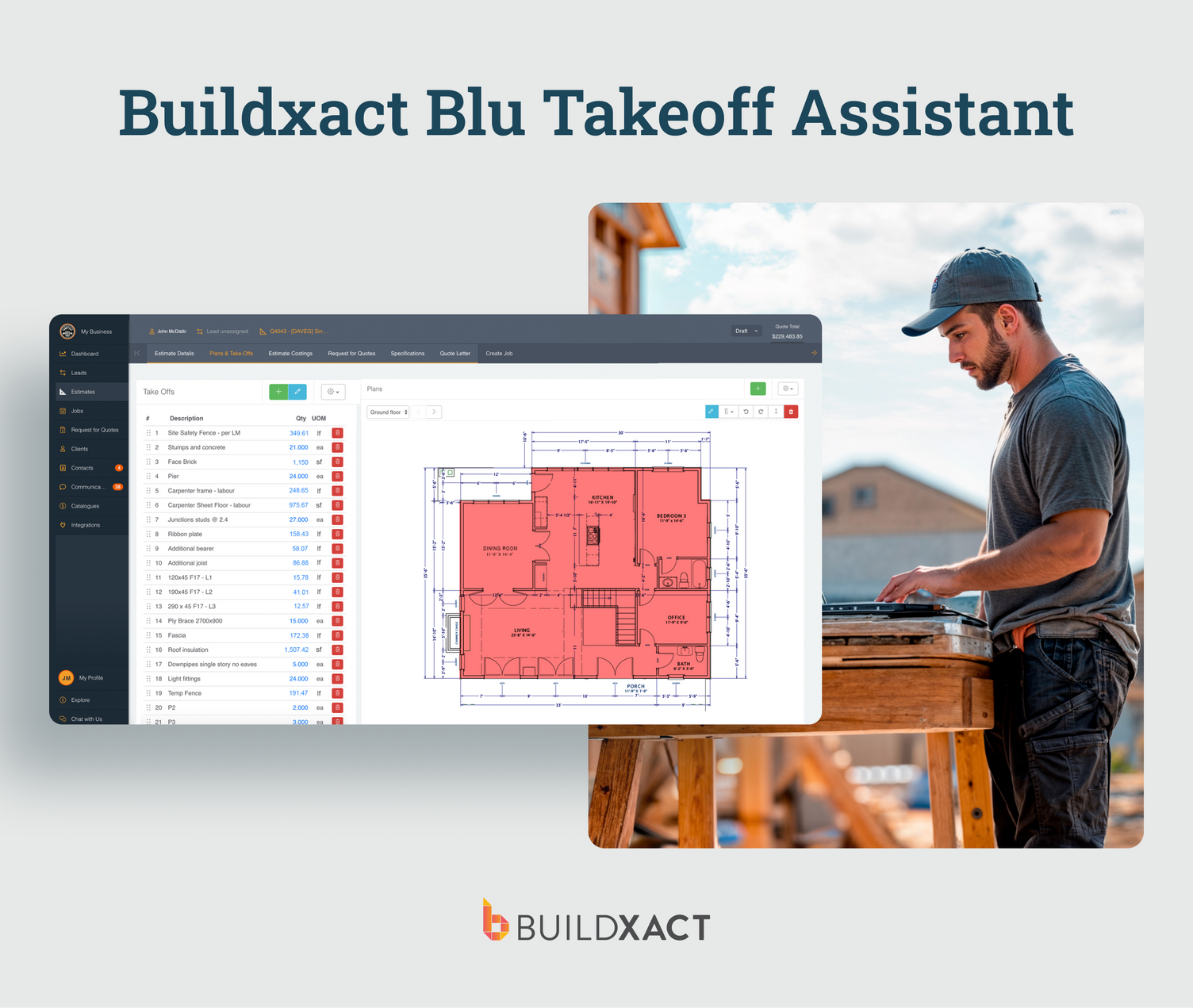 Blu AI Construction Assistant | Buildxact US