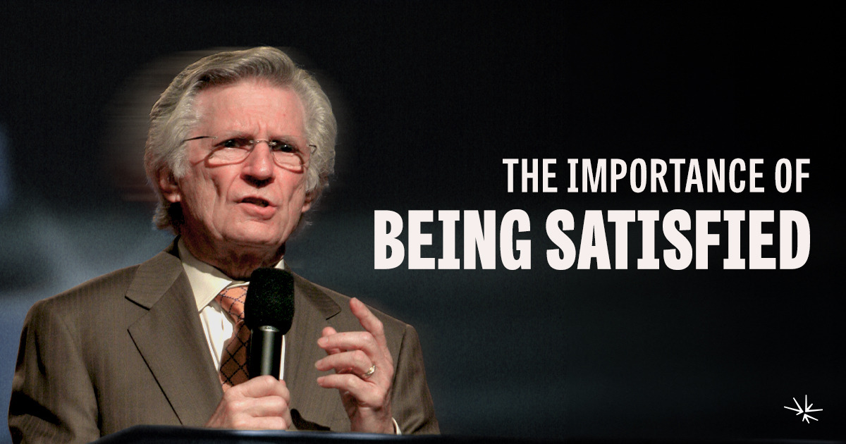 The Importance of Being Satisfied | worldchallenge.org